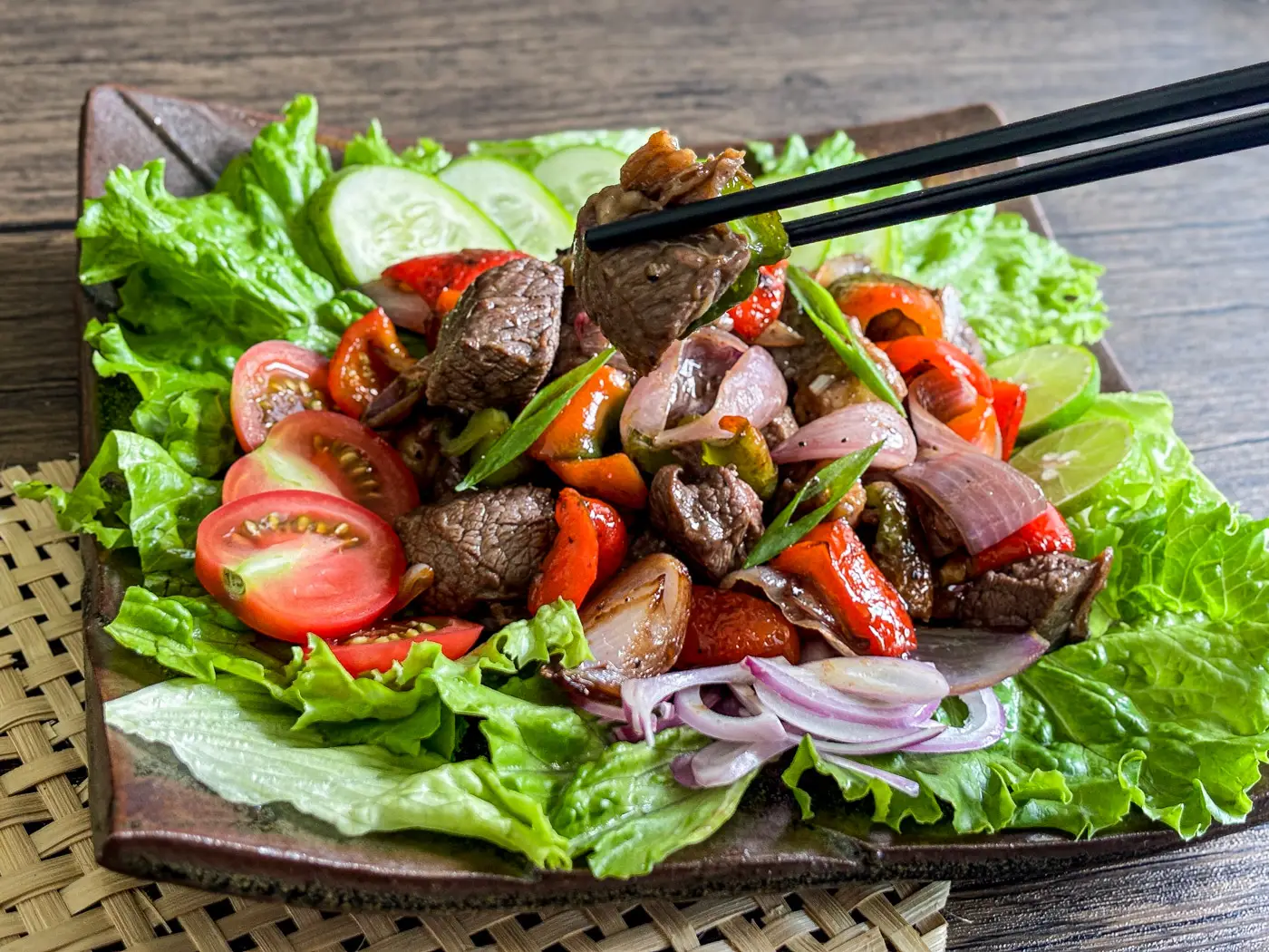Vietnamese Shaking Beef Recipe (Bo Luc Lac)