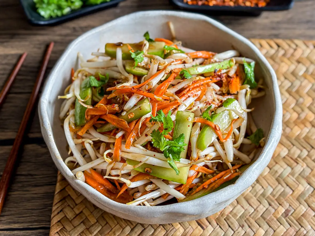 Easy Asian Bean Sprout Salad Recipe