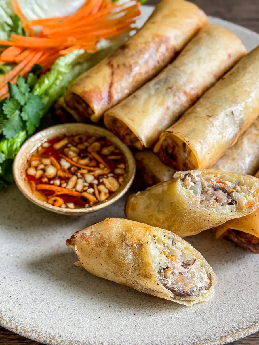 Lao Pork Spring Rolls Recipe (Cheun Yaw)